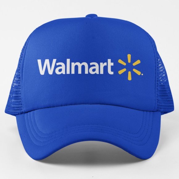 Accessories | New Walmart Foam Trucker Mesh Snapback Hat Blue | Poshmark